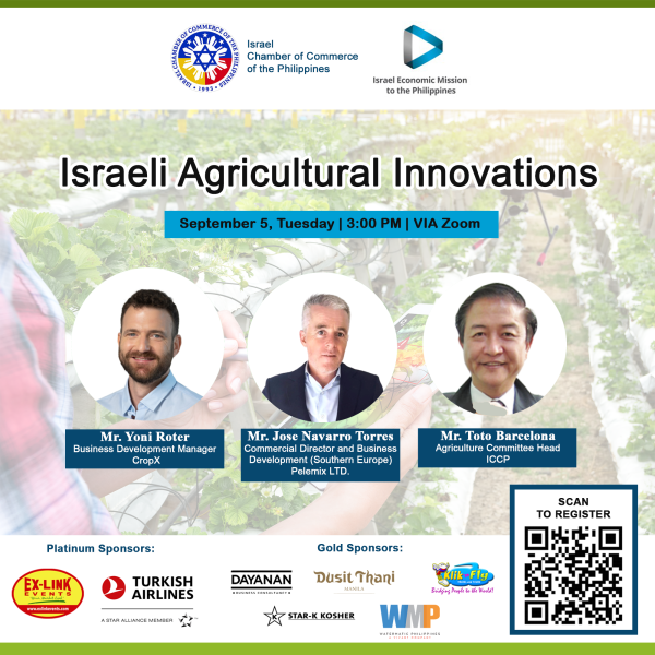 Israeli Agricultural Innovations - Israel Chamber of Commerce of the Philippines