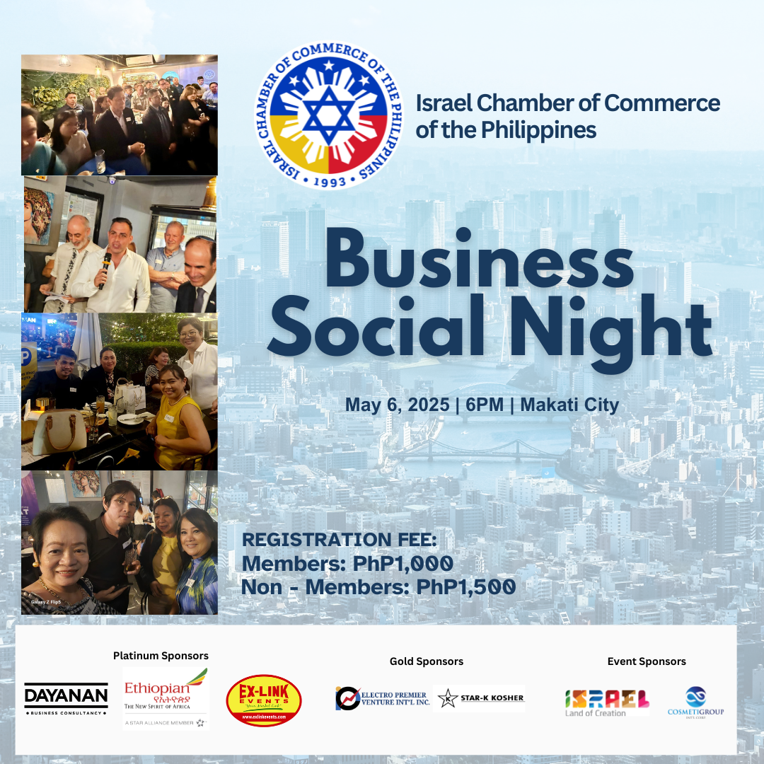 Business Social Night - Israel Chamber of Commerce of the Philippines